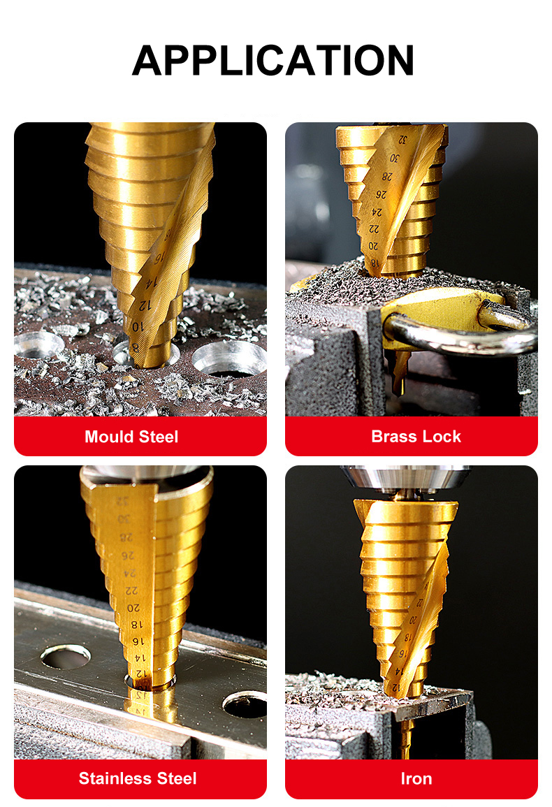 Wear-resistant Straight Flute Step Drill for Drilling Metal from China ...